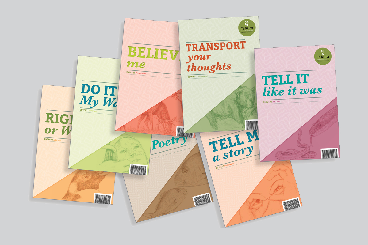 ENW Learning Resources Te Kura Layout Artwork | JennyPalmerGraphics